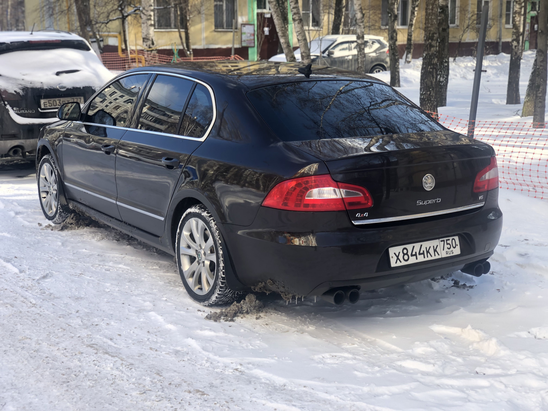 Новый внешний вид!лето и хорошие тапки — Skoda Superb Mk2, 3,6 л, 2011 ...