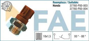 37760P00003 Термовыключатель, вентилятор радиатора Honda | Запчасти на ...