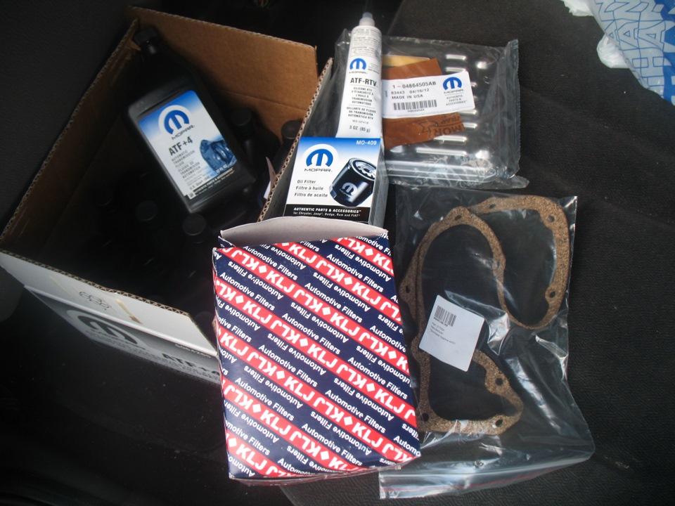 Масло в двигатель и АКПП, фильтры, замена — Chrysler Sebring (2G), 2,4 ...