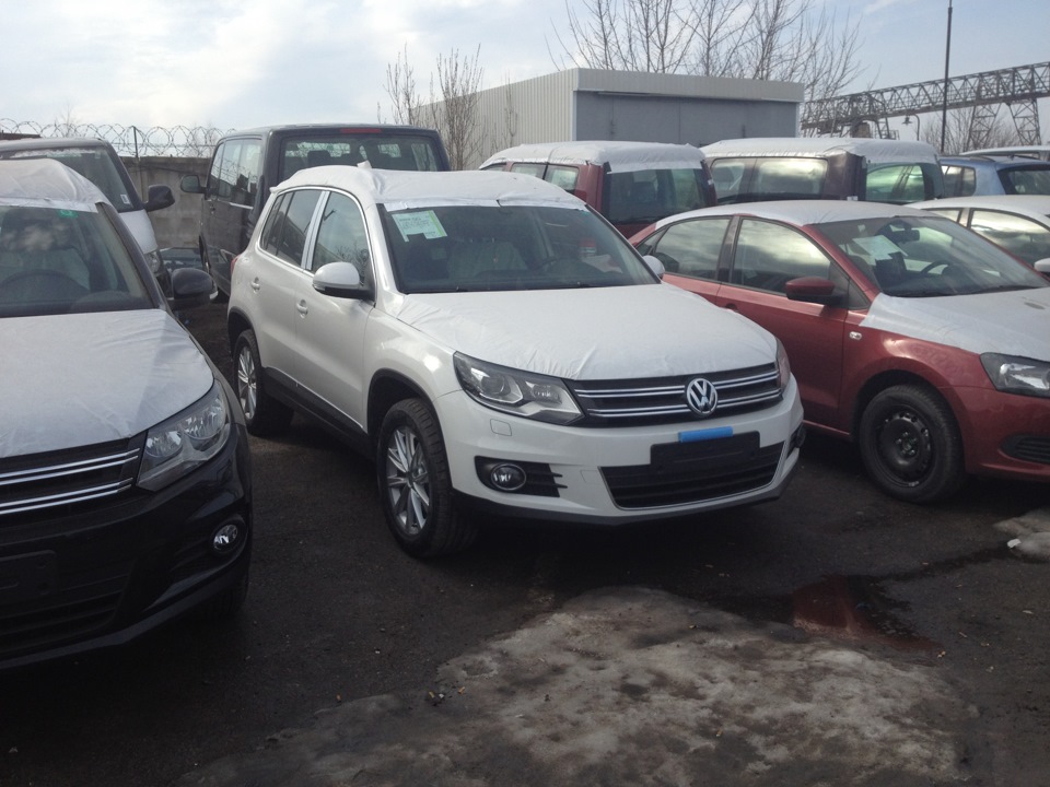 Перекрасил бампера в цвет кузова. — Volkswagen Tiguan (1G), 2 л, 2012 ...