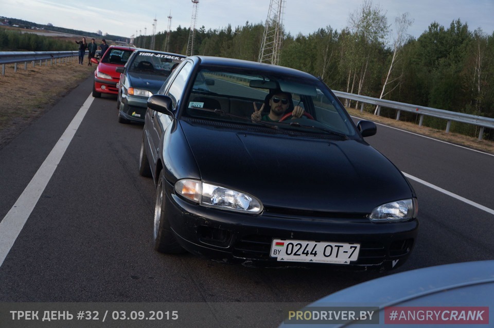 Первая боевая тренировка Кольта на полигоне Липки (Минск) — Mitsubishi Colt IV, 1,8 л, 1992 года ...