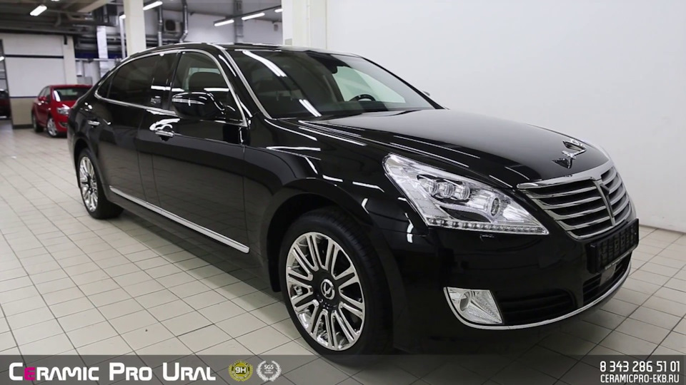 Видеоотчёт результатов обработки автомобиля Hyundai Equus VL500 ...