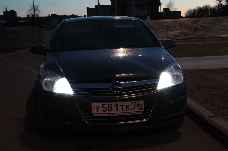 Новые светодиодные лампы в габариты!) — Opel Astra H, 1,6 л, 2008 года ...