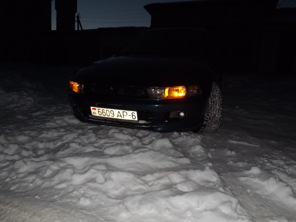 Желтые габариты. — Mitsubishi Galant (8G), 2 л, 1997 года | стайлинг ...