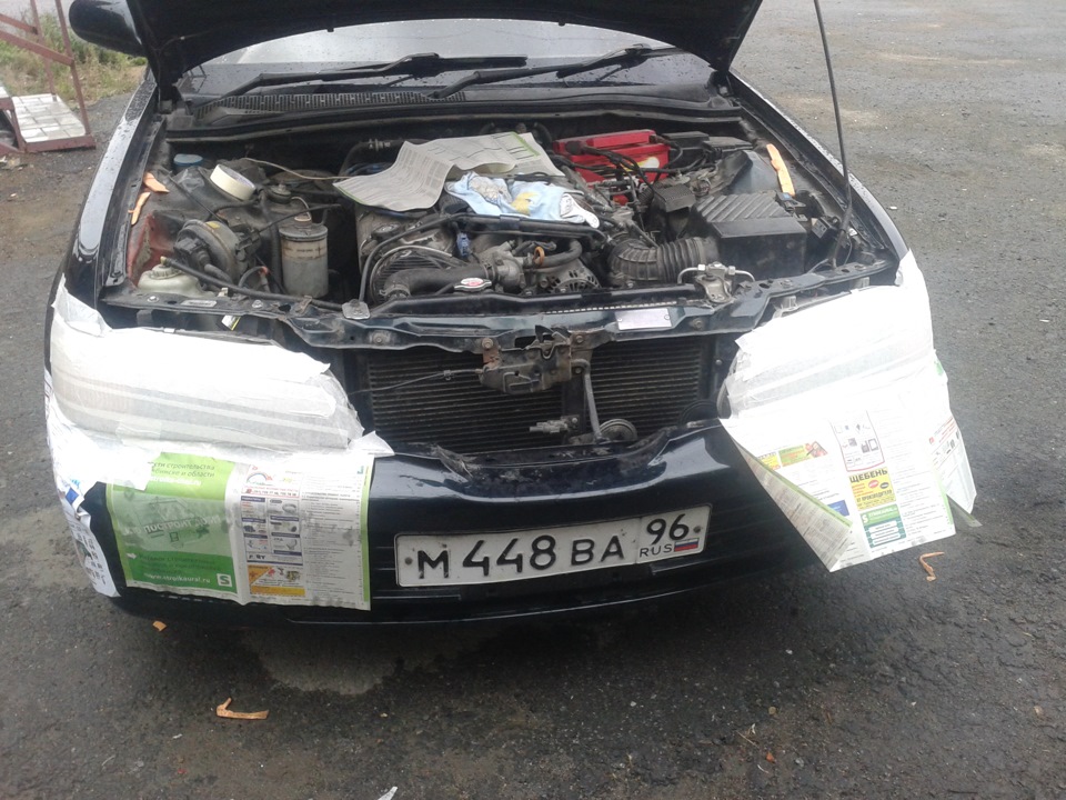 Изготовление ресниц на фары Часть 1 — Honda Rafaga, 2,5 л, 1995 года ...