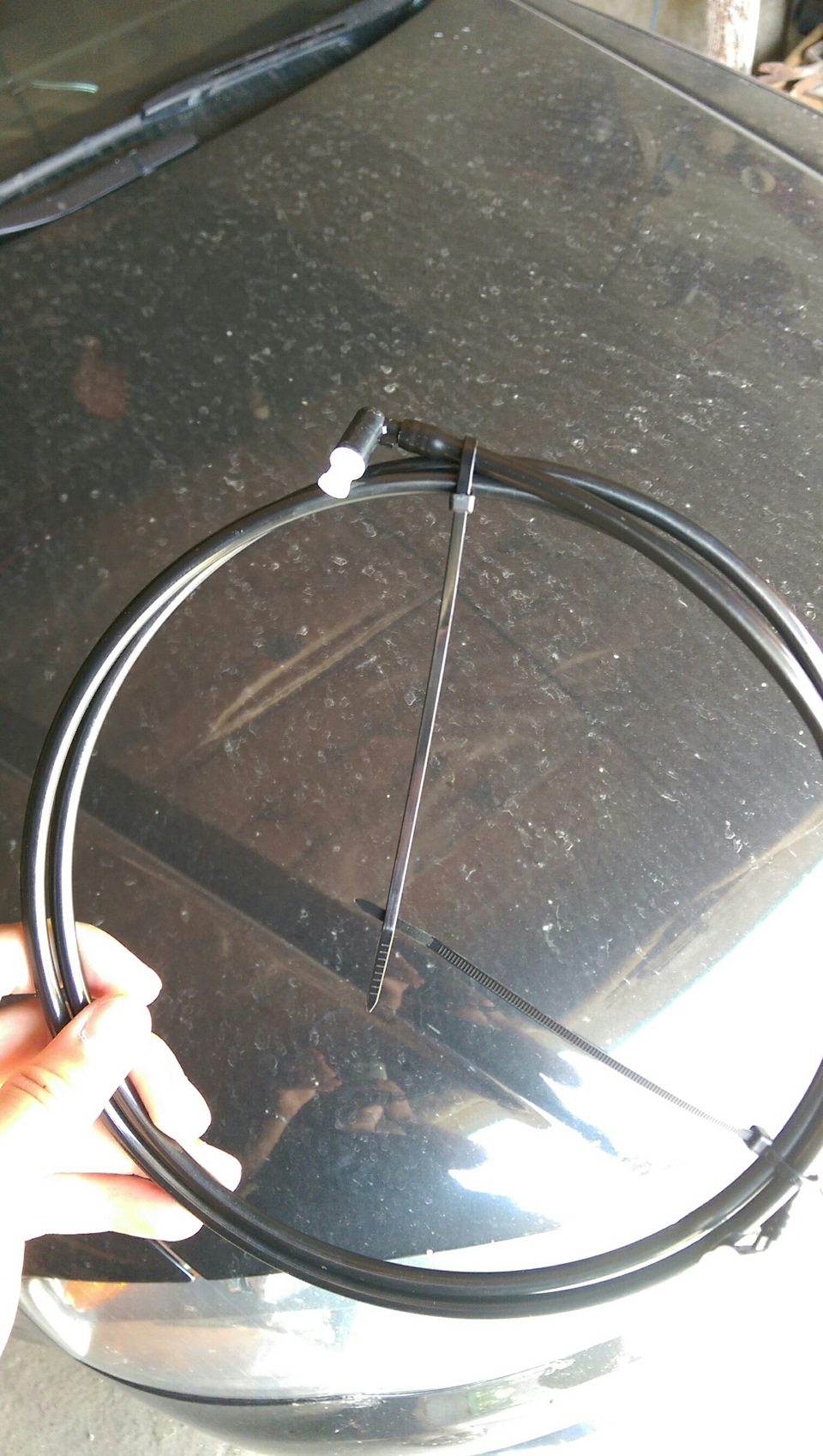 Трубка омывателя — Audi A4 (B7), 2 л, 2007 года | тюнинг | DRIVE2