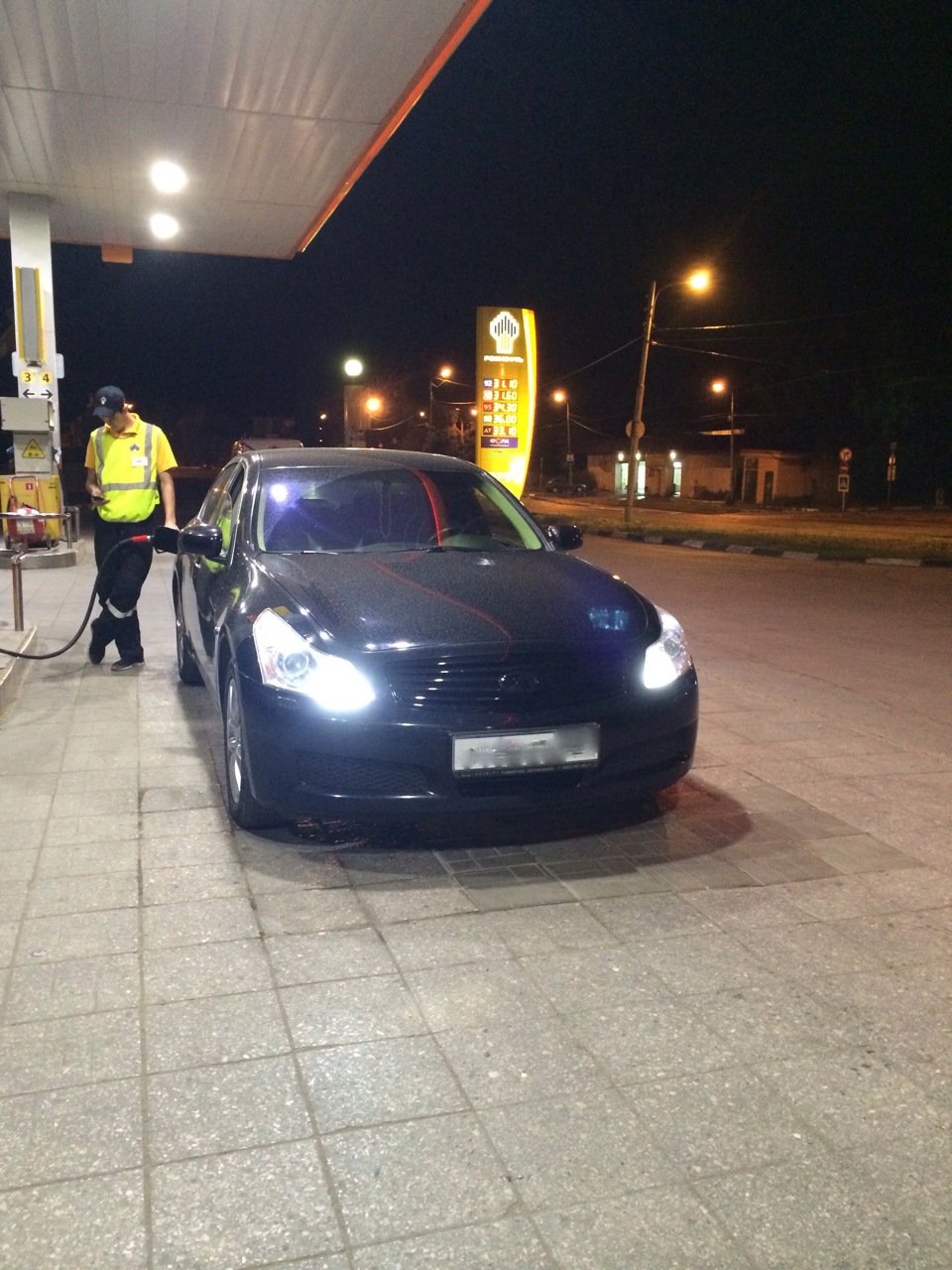 Атермалка на лоб и покраска решетки со спойлером! — Infiniti G35 Sedan ...