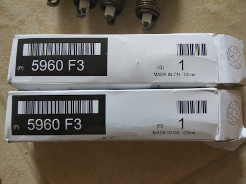 5960F3 Свеча зажигания Peugeot Citroen | Запчасти на DRIVE2