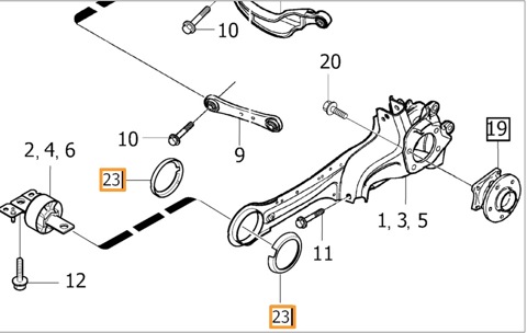 31406350 Сайленблок заднего рычага правый Volvo | Запчасти на DRIVE2
