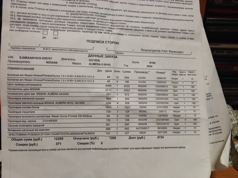 13270AU005 Прокладка клапанной крышки NISSAN INFINITI | Запчасти на DRIVE2
