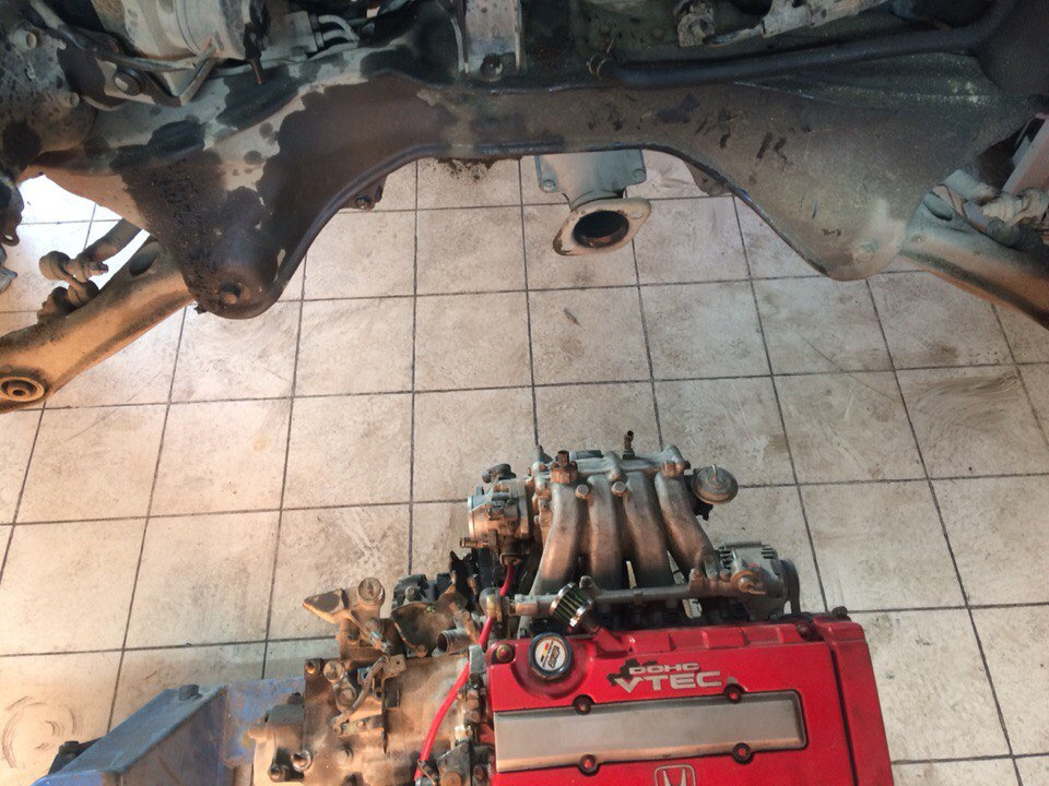 Свап B18C type r spec 00 — Honda Orthia, 2 л, 1997 года | своими руками ...