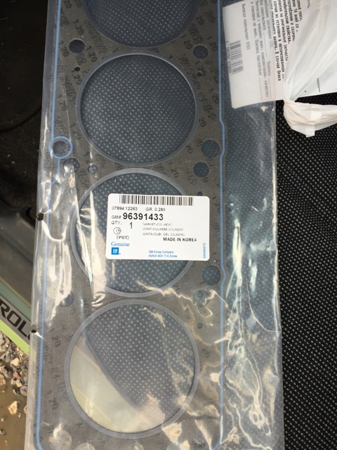 96391433 Прокладка гбц ланос 1.5 8 кл (ПРОКЛАДКА ГОЛОВКИ БЛОКА ...