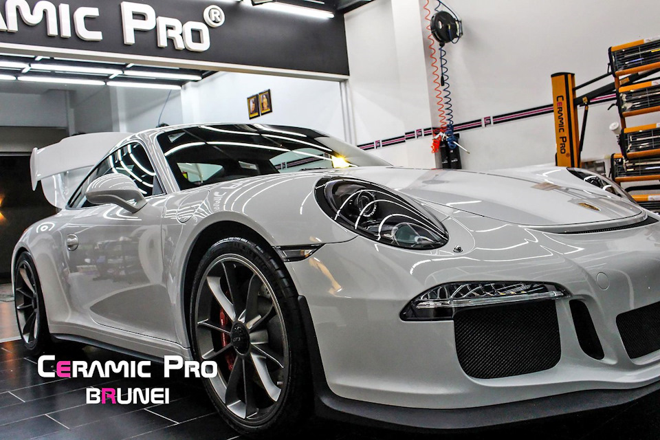Автомобиль Porsche 911 GT3 защищен нанокерамикой Ceramic Pro — CeramicPro на DRIVE2