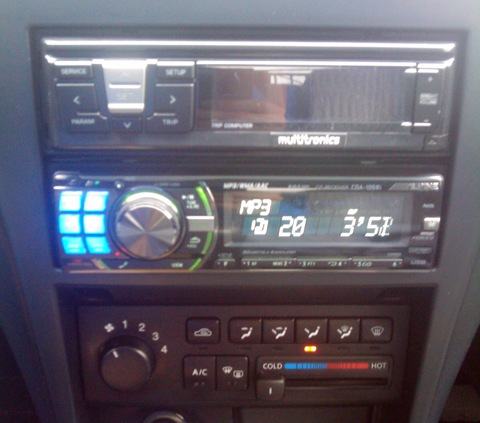 Магнитола + БК — Nissan Almera Classic (B10), 1,6 л., 2007 года ...