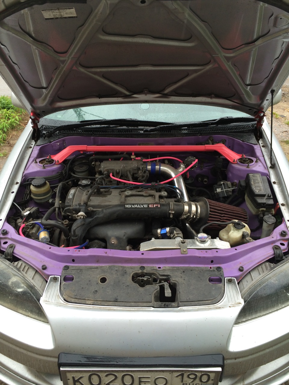 AVC-R II, Depo boost, Проставки под капот, Актуатор, 4-х точечные ремни, Руль OMP. — Toyota ...