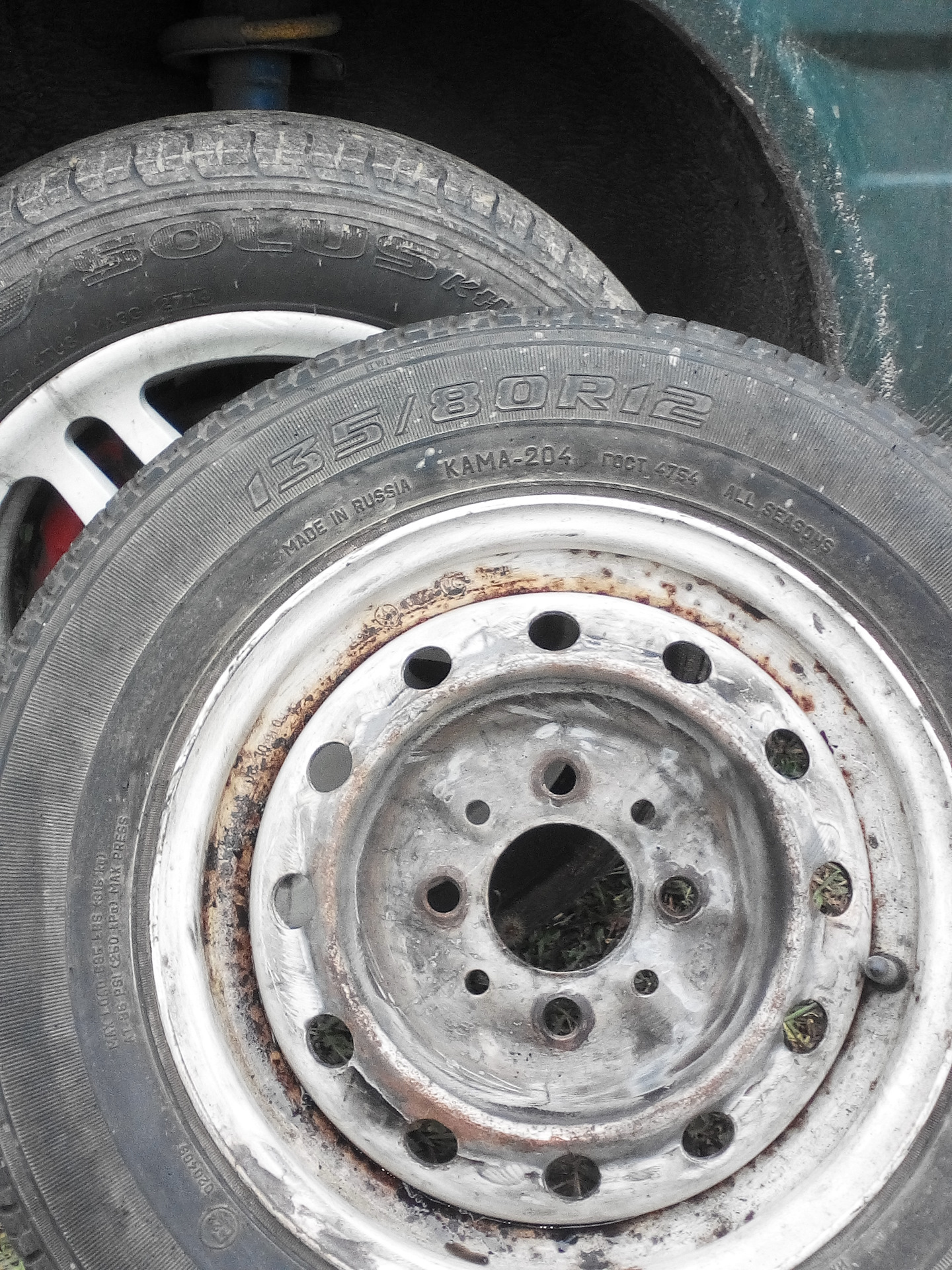 " Докатка" 4х98 12" — Lada 11113 Ока, 0,8 л, 2004 года | колёсные диски ...