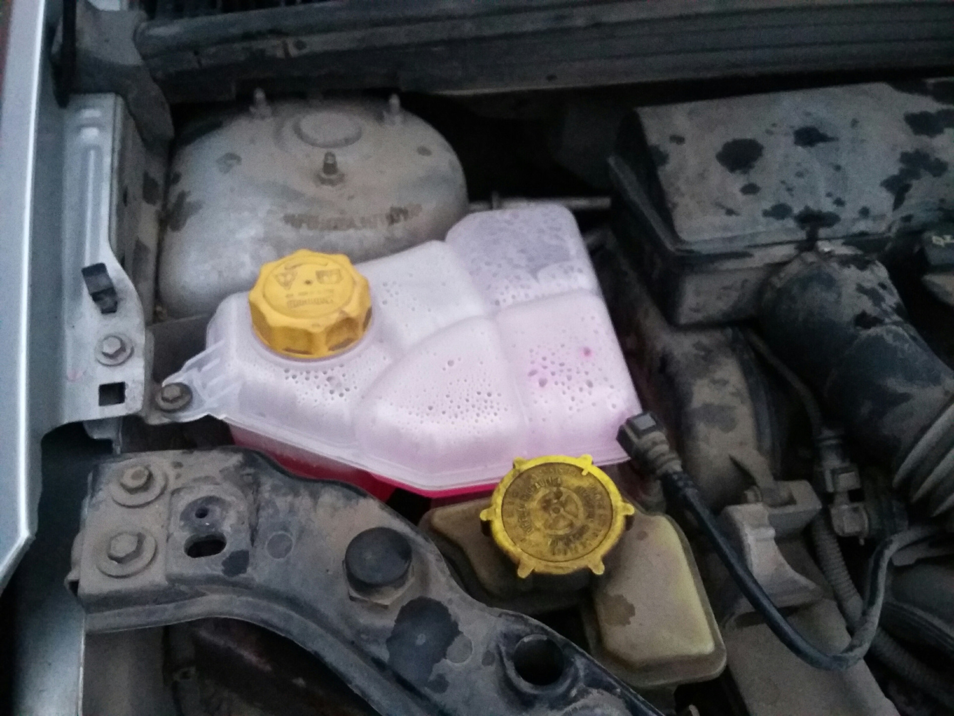 Замена расширительного бачка — Ford Fiesta (Mk V), 1,6 л, 2007 года ...
