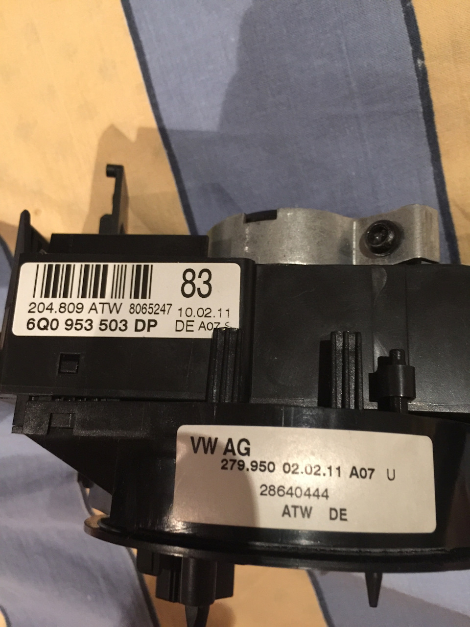 6Q0953503DP Подрулевой переключатель Volkswagen Polo 6R VAG | Запчасти ...