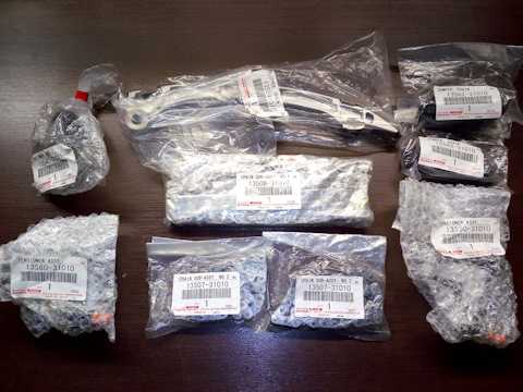 1356231010 Комплект цепи ГРМ 1GR-FE TOYOTA LEXUS | Запчасти на DRIVE2