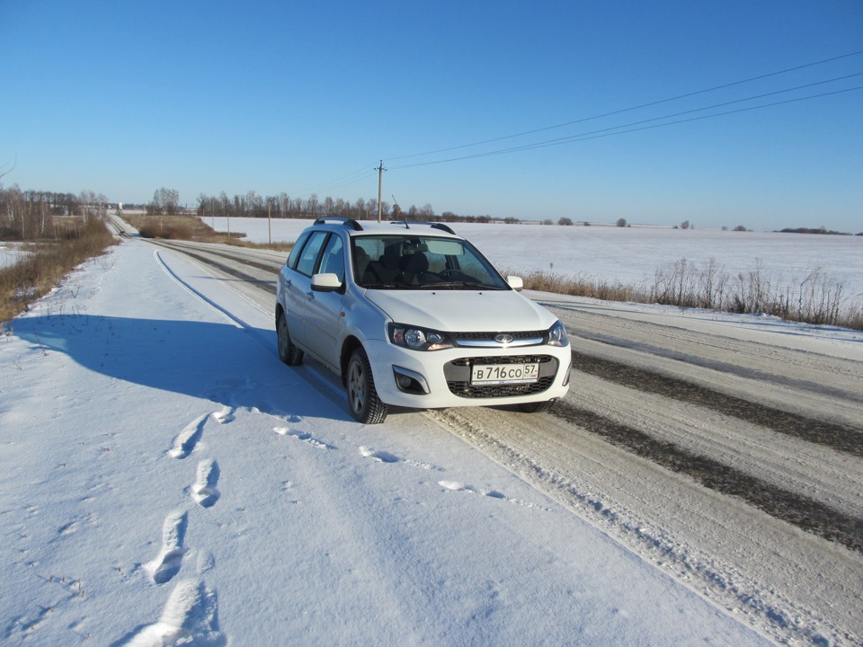 Прокатились ) — Lada Калина Универсал (2G), 1,6 л, 2014 года | фотография | DRIVE2