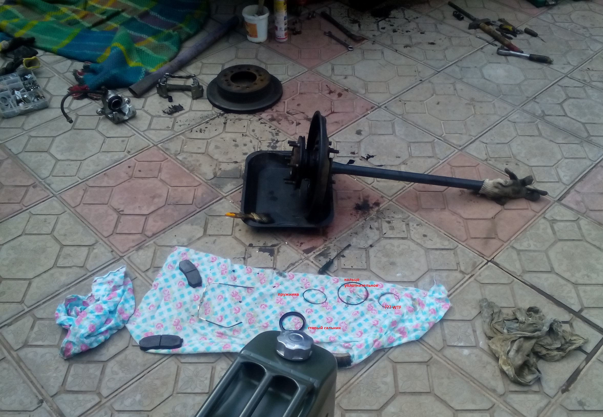 задняя подвеска(замена сальника) — Toyota Land Cruiser Prado 120-series ...