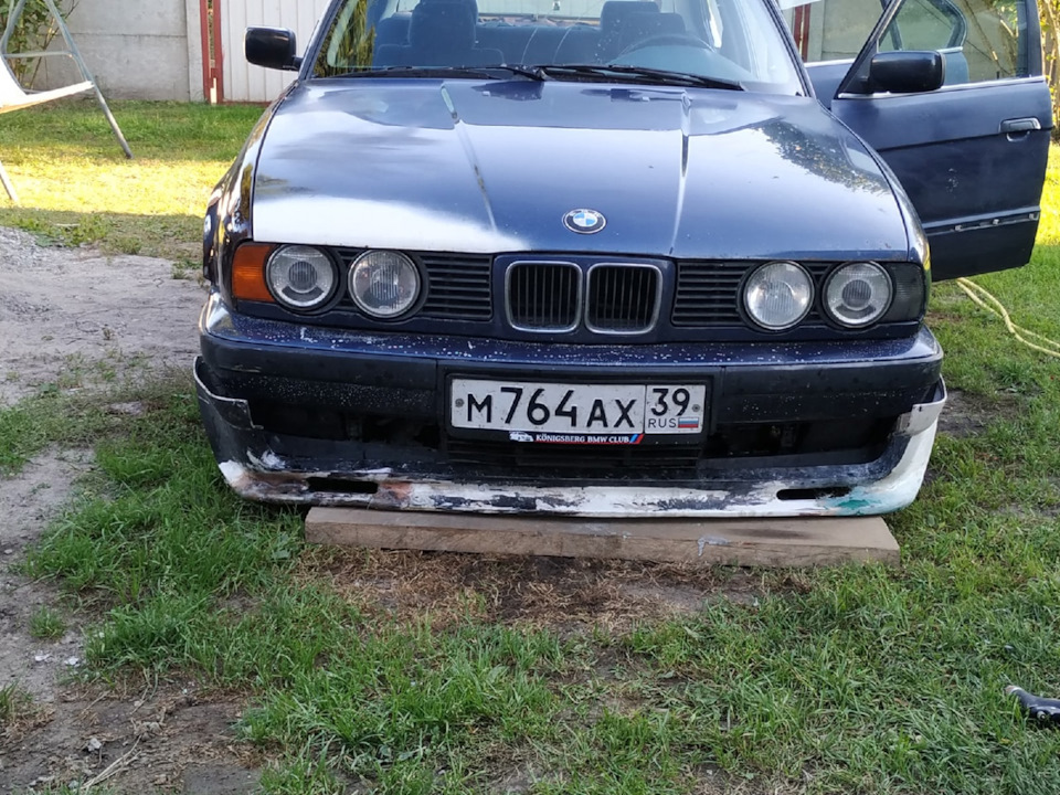 Оригинальная губа Zender (BMW E34) — BMW 5 series (E34), 2 л, 1991 года ...