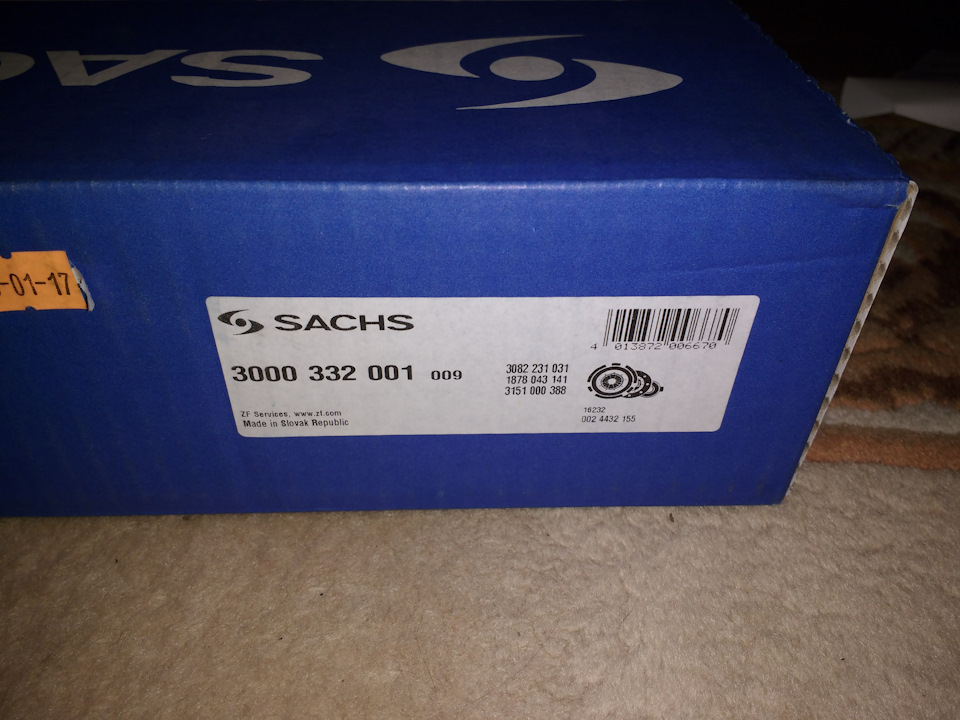 3151000388 Выжимной подшипник SACHS | Запчасти на DRIVE2