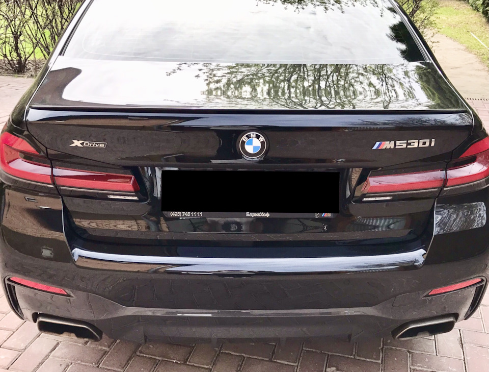 Установил задний спойлер BMW M550 — BMW 5 series (G30), 2 л, 2020 года ...