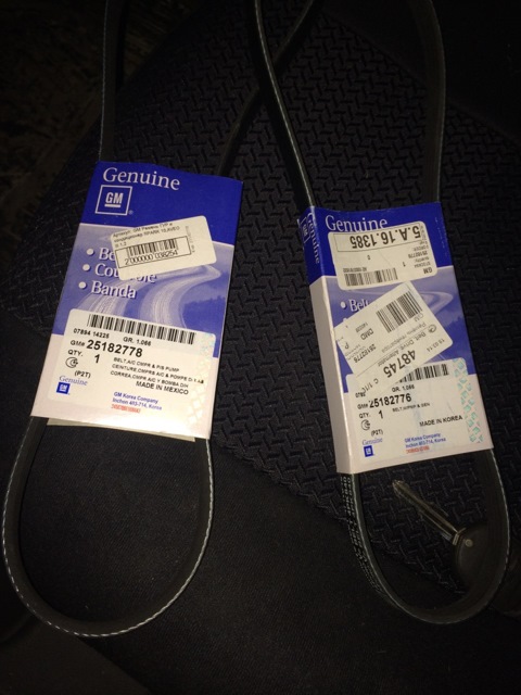 25182778 Приводной ремень компрессора кондиционера 110 см GM | Запчасти ...