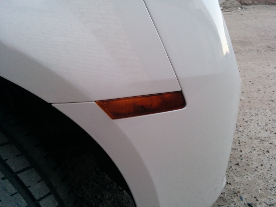 Прозрачные передние sidemarkers — Chevrolet Camaro V, 3,6 л, 2010 года ...