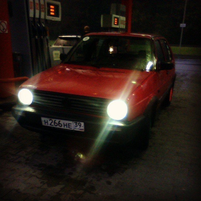 Свет фар. — Volkswagen Golf Mk2, 1,6 л, 1989 года | другое | DRIVE2
