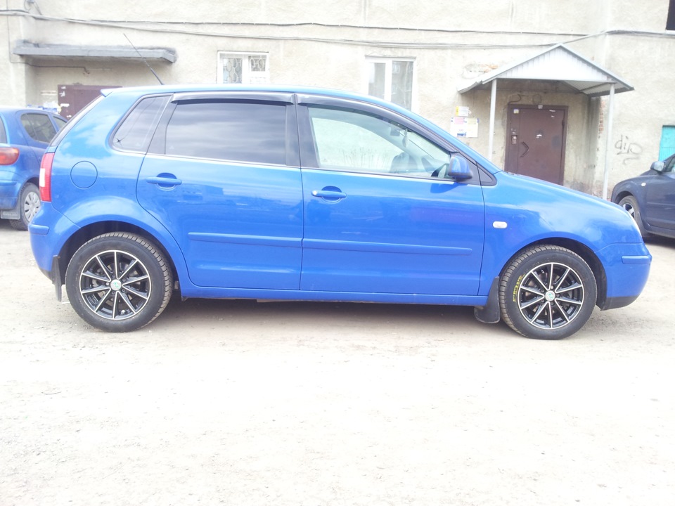 WVW Диски на лето. — Volkswagen Polo Hatchback Mk4, 1,4 л, 2003 года ...