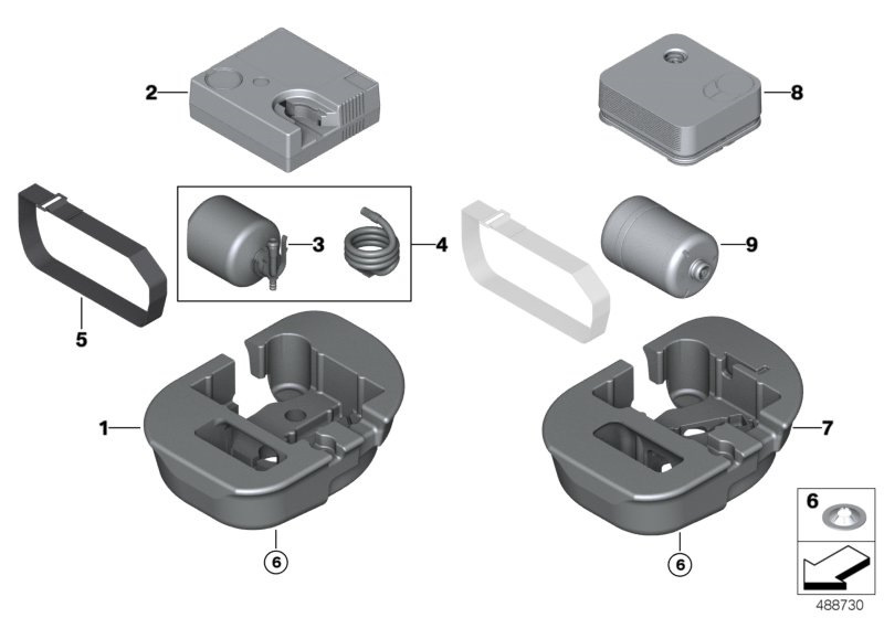 Пакет мест хранения (S493A) update — MINI John Cooper Works, 2 л, 2022 ...
