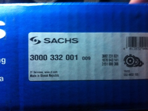 3151000388 Выжимной подшипник SACHS | Запчасти на DRIVE2