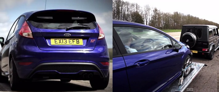 Британец сравнил разгон Ford Fiesta ST и Ford Fiesta ST на буксире у ...