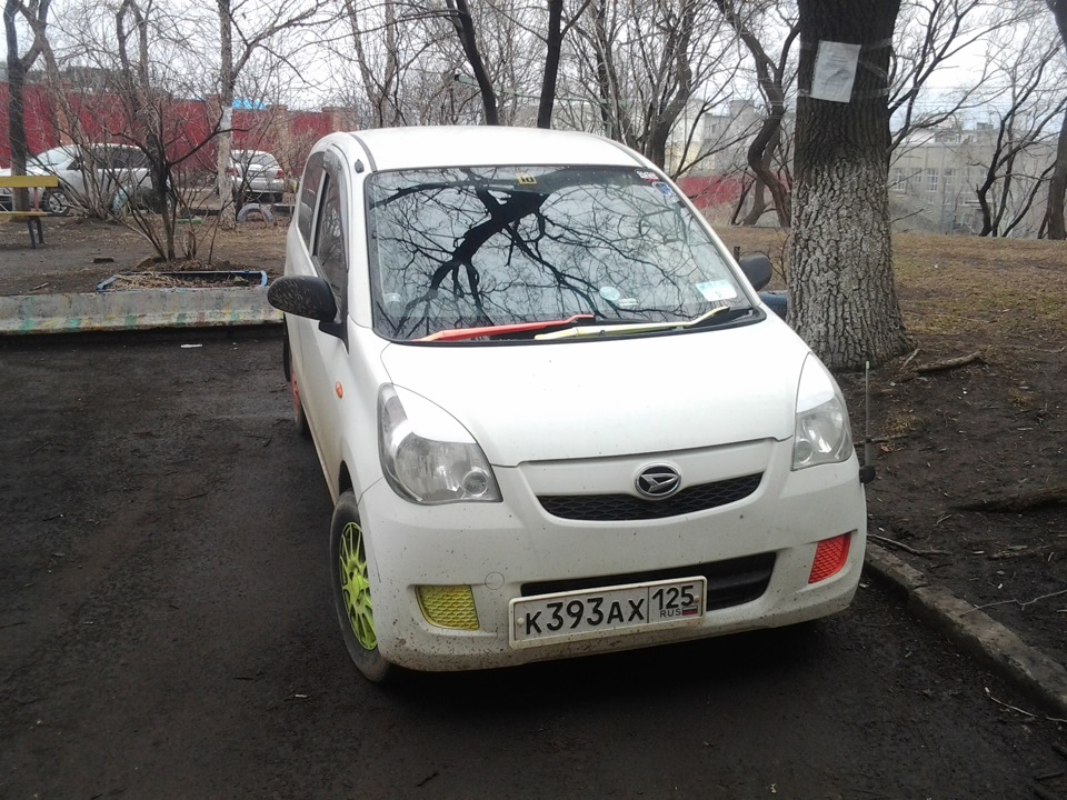 Реснички на фары(пробный вариант) — Daihatsu Mira (L275/L285), 0,7 л, 2008 года | стайлинг | DRIVE2