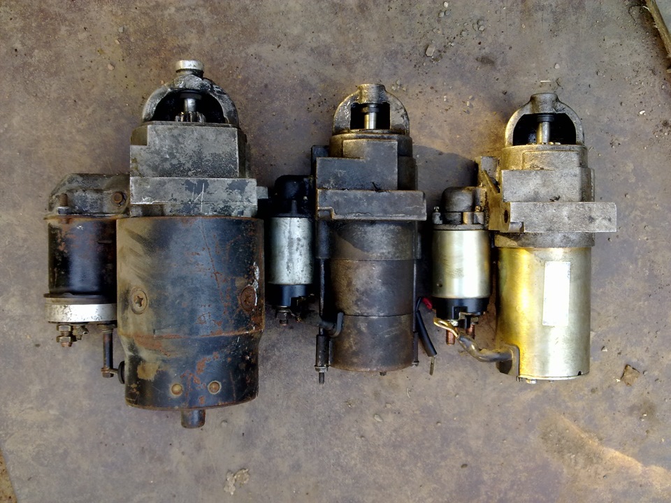 Стартера на L05 TBI, 3 разных стартера. — Chevrolet Suburban (9G), 5,7 ...