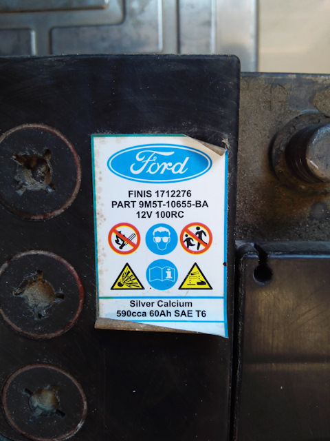 1712276 АККУМУЛЯТОР 60AH Ford | Запчасти на DRIVE2