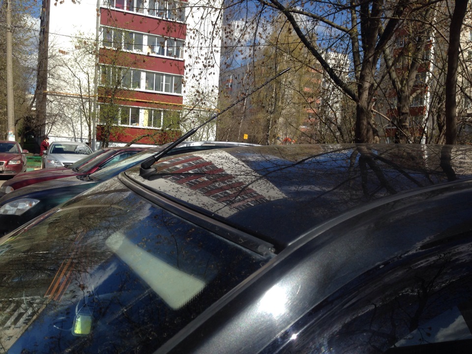 Замена антенны на Alca — Renault Logan (1G), 1,6 л, 2010 года ...