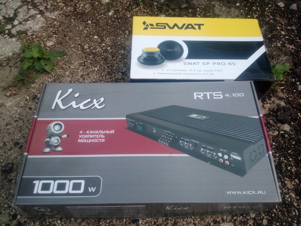 Громкий фронт! Kicx RTS 4.100, акустика, межблоки — Lada 21104, 1,6 л, 2006 года | автозвук | DRIVE2