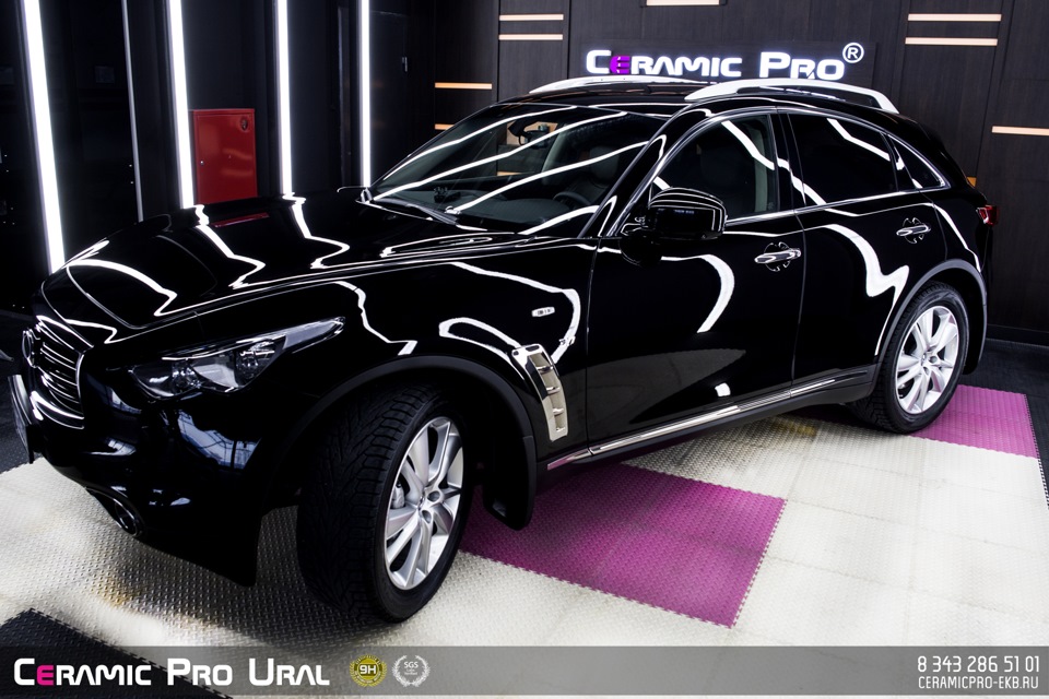 Мы покрыли этот красавец Infiniti продуктами Ceramic Pro после тщательной подготовки ...
