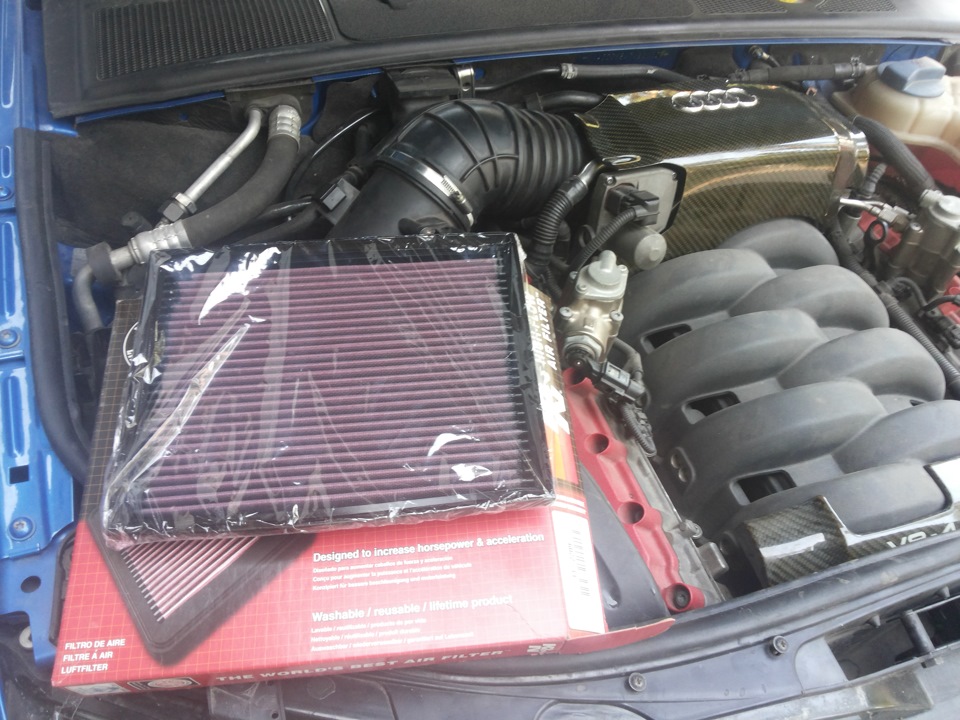 K&N — воздушный фильтр — Audi RS4 (B7), 4,2 л, 2006 года | запчасти ...