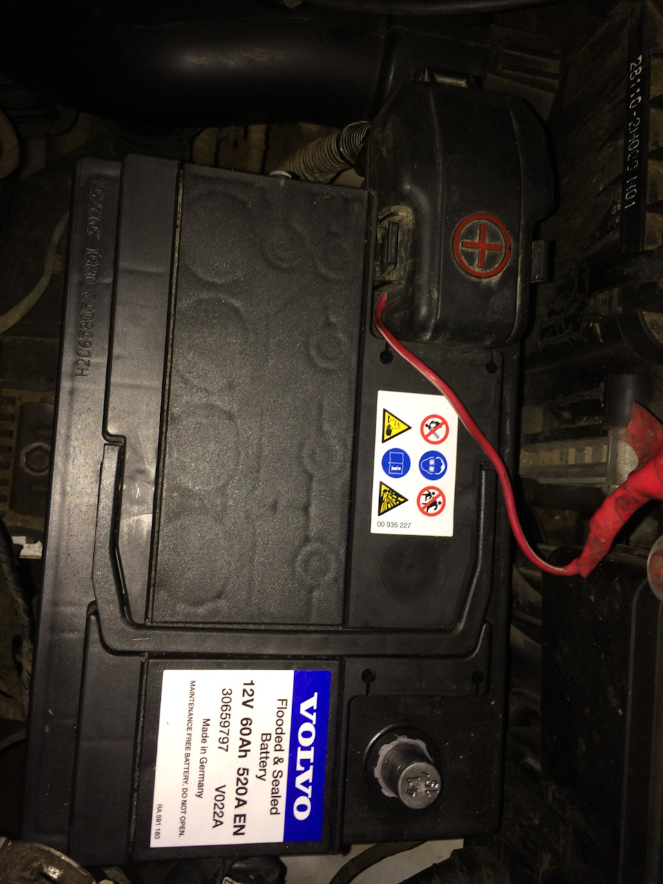 30659797 Стартерная аккумуляторная батарея Volvo | Запчасти на DRIVE2