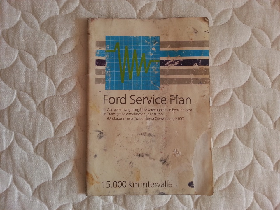 Ford Service Plan или просто запись — Ford Sierra, 2 л, 1992 года ...