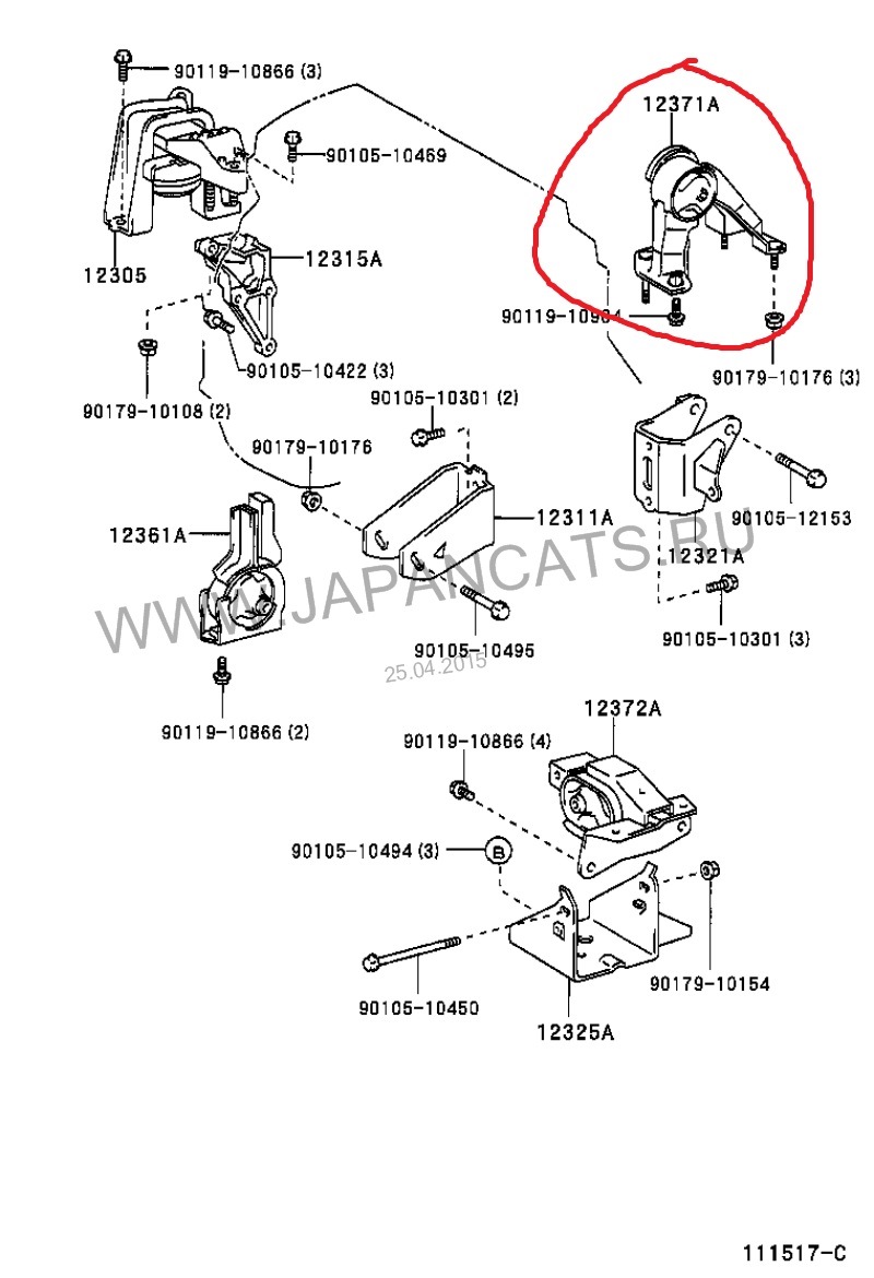 Продам заднюю подушку celica 230 1zz — Toyota Celica (230), 1,8 л, 2000 ...