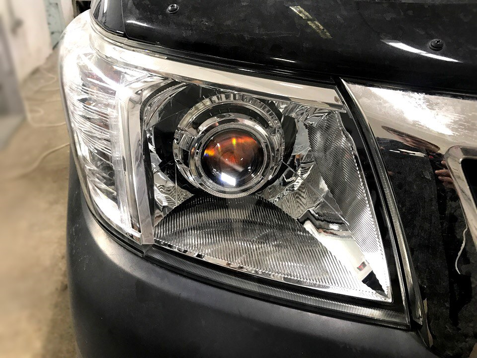 Toyota Hilux — Светодиодные би-линзы GTR-mini (Optima) — HotFix на DRIVE2