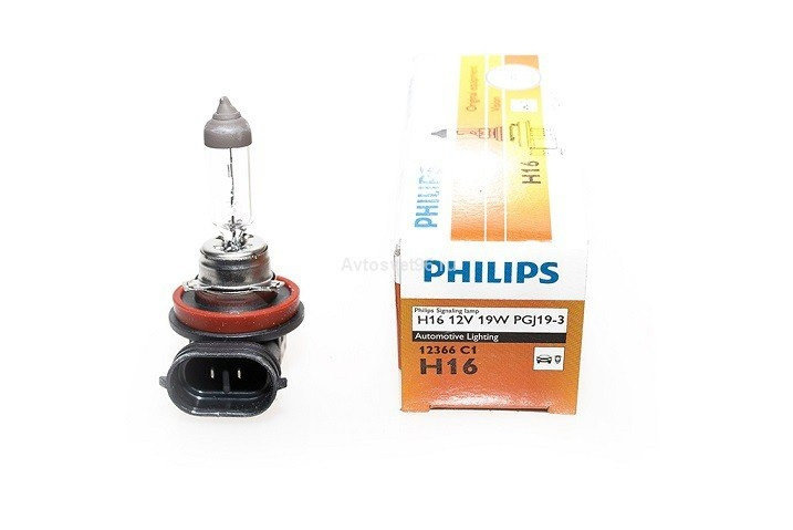 12366C1 Лампа H16 (19W) PGJ19-3 12V 12366 C1 36856760 PHILIPS | Запчасти на DRIVE2
