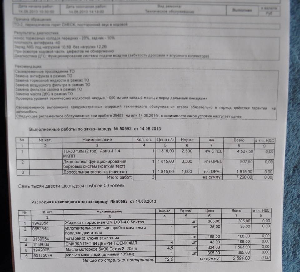 ТО-2! Дача! Теперь уже с фотками) — Opel Astra J, 1,4 л, 2011 года ...