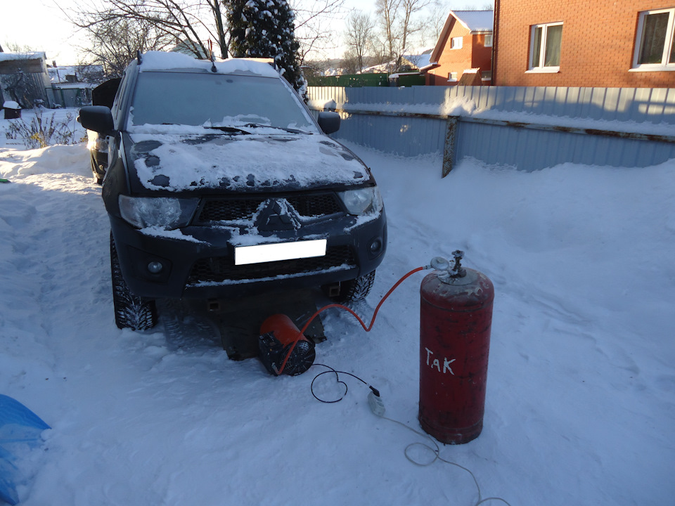 соляра против Рождественских морозов — Mitsubishi L200 (4G), 2,5 л ...