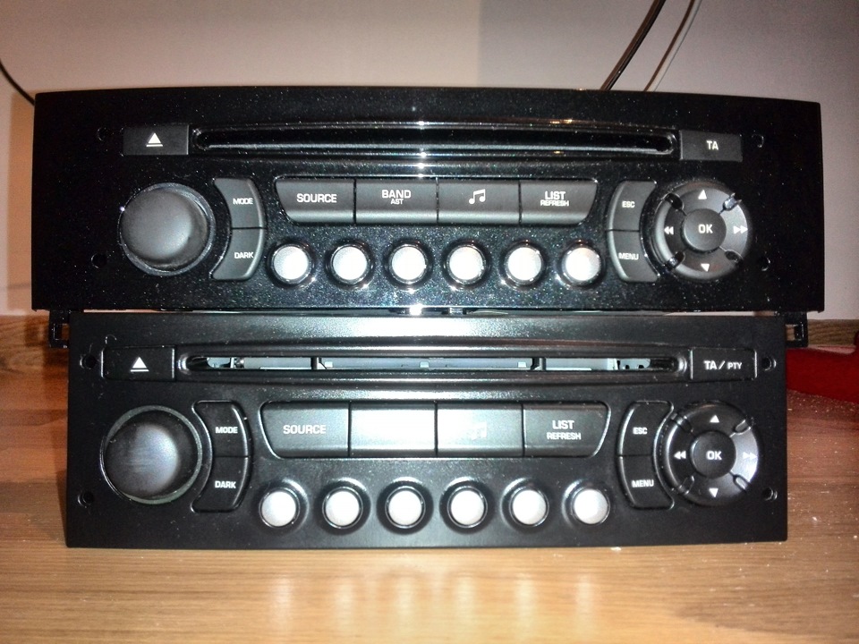 Магнитола RD4 → RD45 и Дисплей типа A → C (с Русским) — Citroen C4 (1G ...